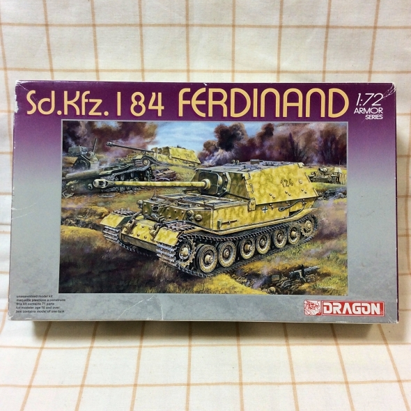 送料350円~ 箱ボロ 未組立 1/72 DRAGON 7202 sd.kfz.184 ferdinand sd kfz 184 ...
