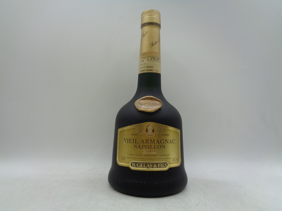同梱OK商品 B GELAS VIEIL ARMAGNAC NAPOLEON XO ジュラス ヴィエイユ アルマニャック ナポレオン 700ml 40% 古酒 X72030(アルマニャック ...