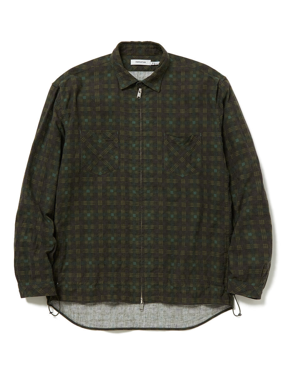 nonnative WORKER SHIRT JACKET COTTON TWILL PLAID PRINT NN-SJ3705 size:2 シャツ 20ss 21 ジャケット(パーカ ...