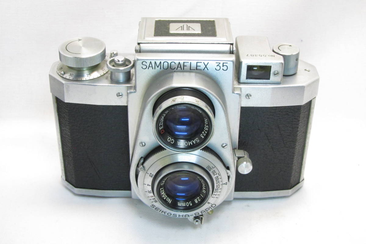 SAMOCA FLEX 35 LENS C.EZUMAR 1:2.8 50mm サモカフレックス35 数少ない35mm判 2眼レフカメラ(二眼 ...