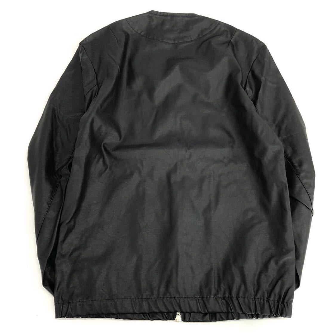 Gj19 ベルギー製 BASISBROEK バージズブルックフェイクレザージャケット エコレザーシングルライダース 2 Mサイズ相当 メンズ ...