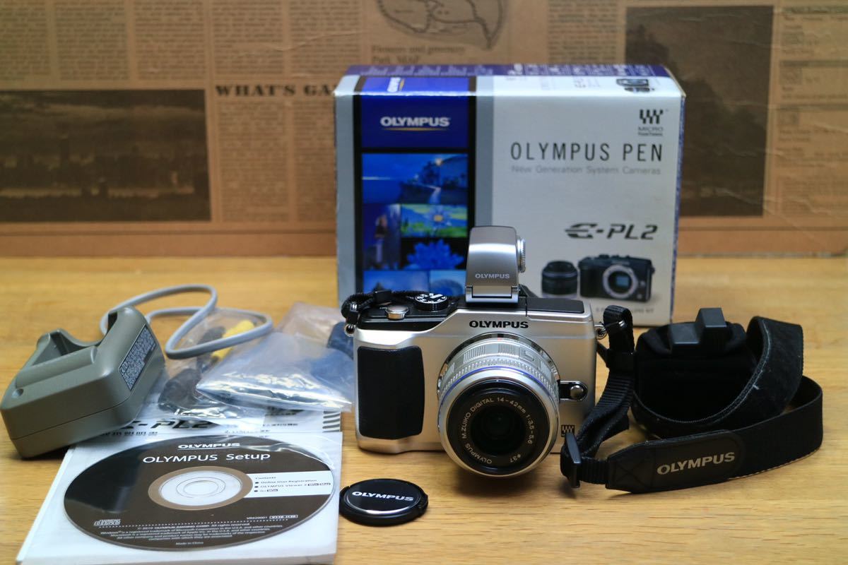 OLYMPUS PEN E-PL2 ボディ 箱説明書付 14-42mmレンズ VF3 ビューファインダー オリンパス(オリンパス)｜売買されたオークション情報、yahooの商品情報をアーカイブ ...