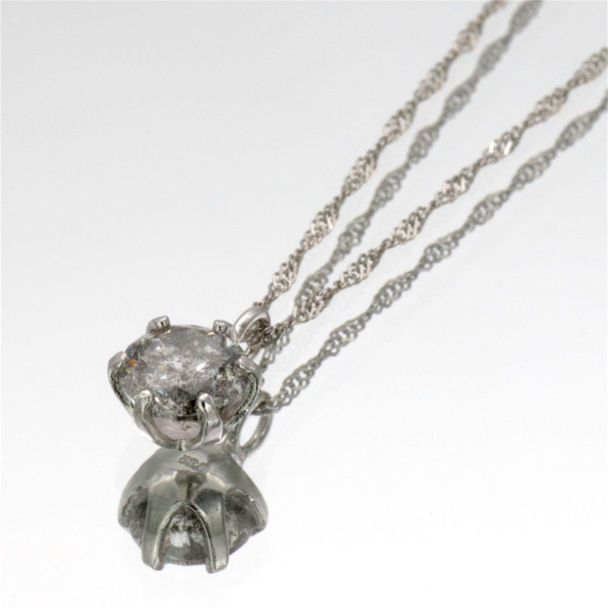 M1123 / KASHIMA 約0.35ct ダイヤモンド ペンダント 純プラチナ 台座 Pt999 スクリューチェーン Pt850 約42cm(プラチナチェーン)｜売買されたオークション ...
