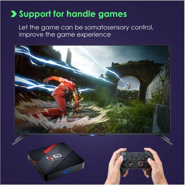 2021最新型 TV BOX H60 Android 10.0 TVボックス日本語対応 4GB RAM 64GB ROM HD 4K 6K ...