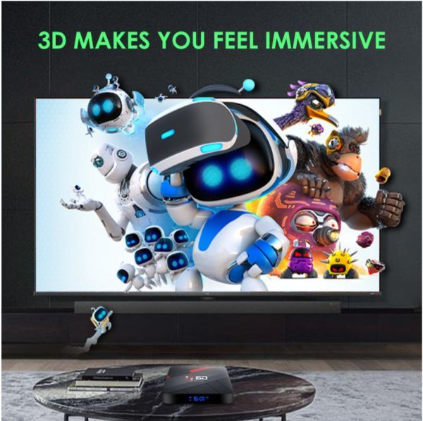 2021最新型 TV BOX H60 Android 10.0 TVボックス日本語対応 4GB RAM 64GB ROM HD 4K 6K ...