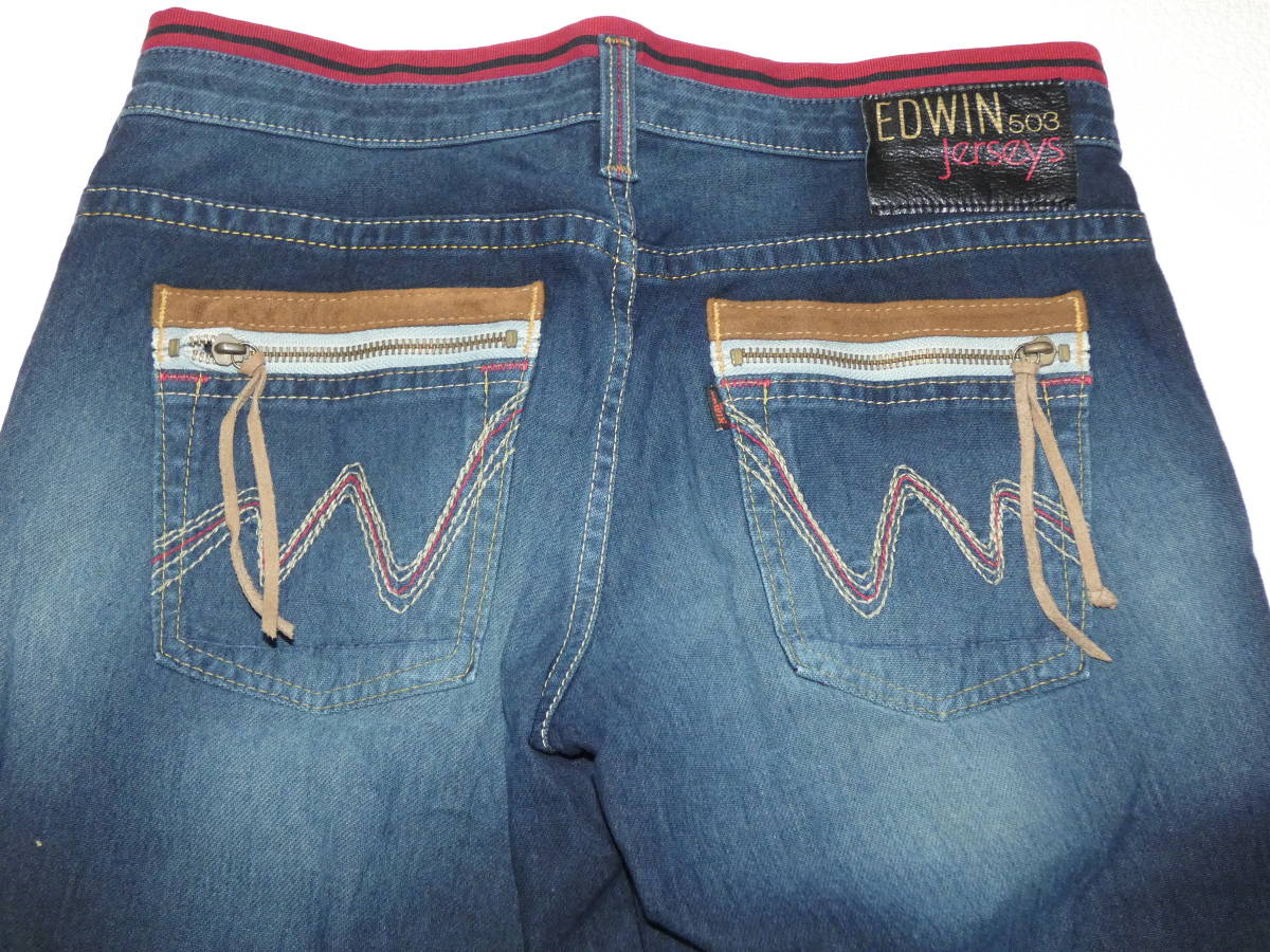 良品 EDWIN 503 JERSEYS エドウィン ジャージーズ ER017L ストレッチ ジーンズ デニム ジーパン 日本製 紺 XS(エドウィン)｜売買されたオークション情報、yahoo ...