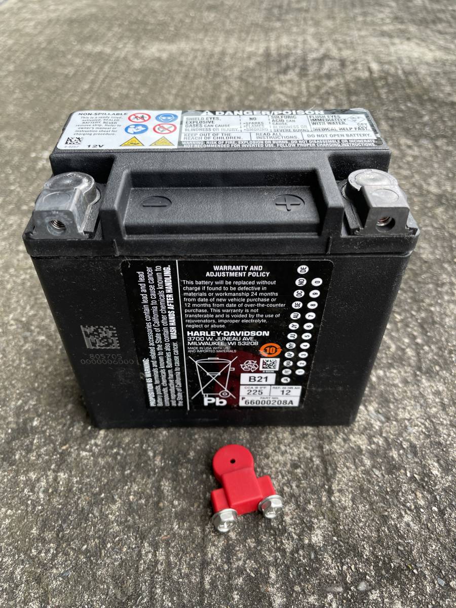 X04 最新入荷品発送 ハーレー 純正 定価26629円 バッテリー 65958-04B 66000208A XL ラバーマウント スポーツ ...