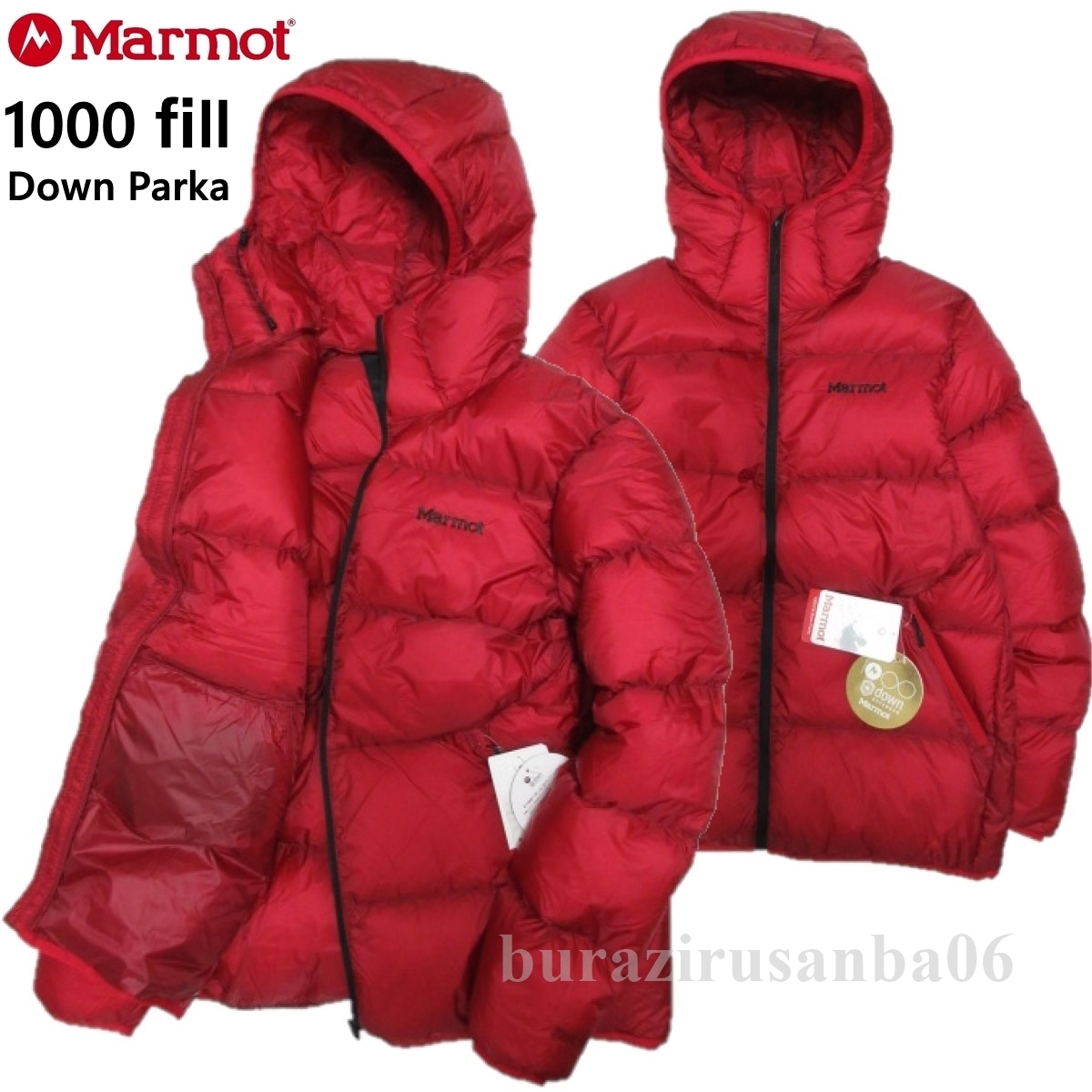 メンズ M 定価53 900円 Marmot マーモット 1000フィル ダウンパーカー ダウンジャケット 1000 fill Down ...