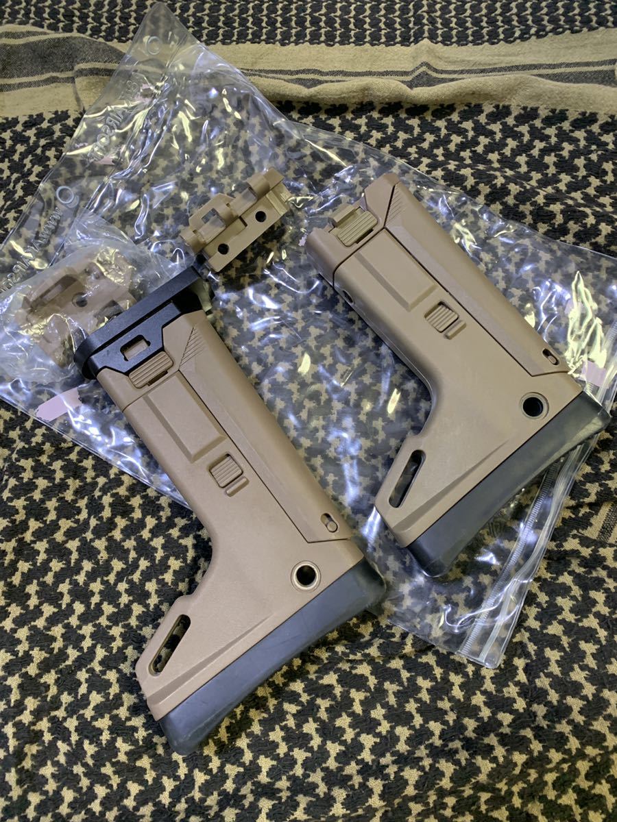 Renegade製 WE用SCAR ACRタイプストック Kineticライセンス スカー Mk16 Mk17 masada a&k(パーツ ...