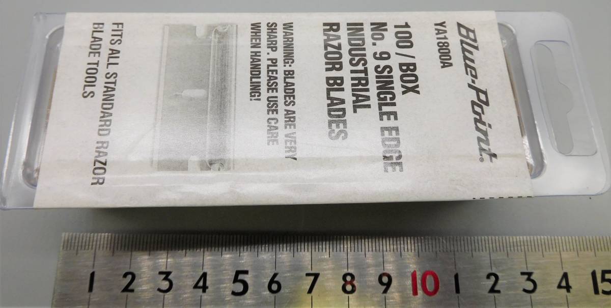 53101H 保管品 スナップオン Snap-on Blue-Point ブルーポイント スクレーパー替刃 100枚入り YA1800A(その ...