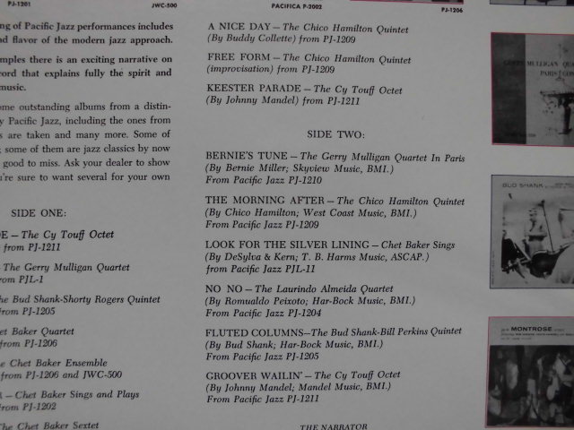 ジャズ応募特典国内盤LP ASSORTED FLAVORS OF PACIFIC JAZZ -A HI-FI SAMPLER(ジャズ一般 ...