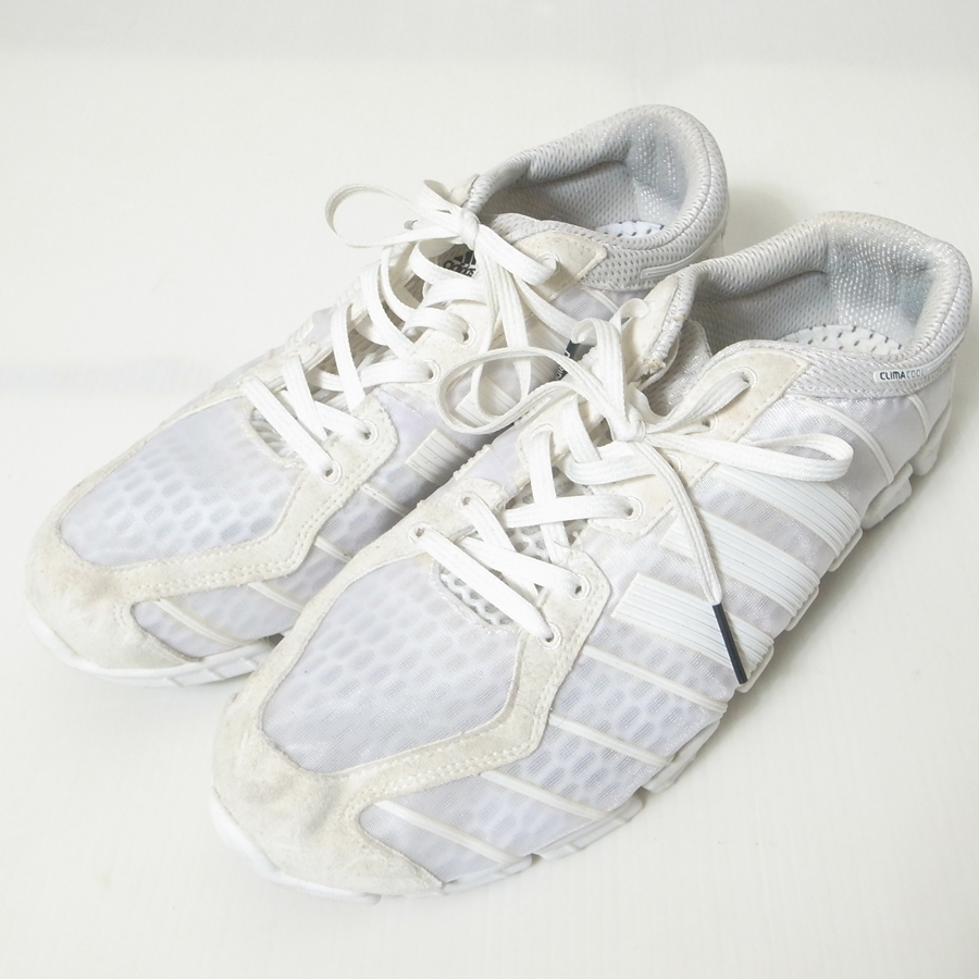 adidas clima cool アディダス クライマクール 27.5cm ホワイト / G42238 メッシュ ウォーキング ランニング ...