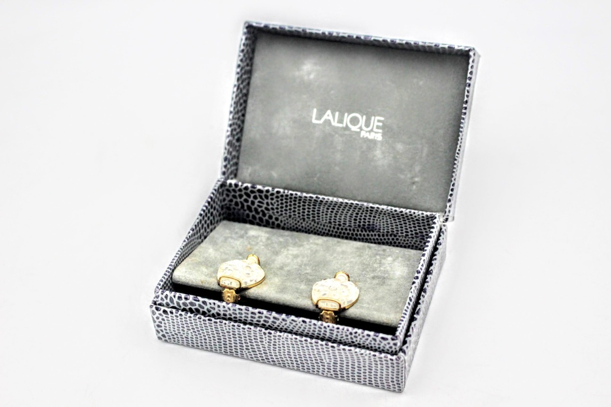 1円スタート G2980 LALIQUE ラリック イヤリング 縦12mm 横10mm(イヤリング)｜売買されたオークション情報、yahooの ...