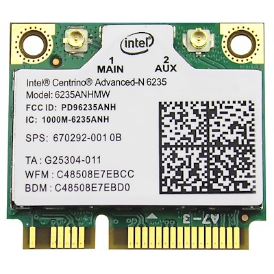 Intel Centrino Advanced-N 6235 6235ANHMW 300Mbps 802.11a/b/g/n WiFi ...