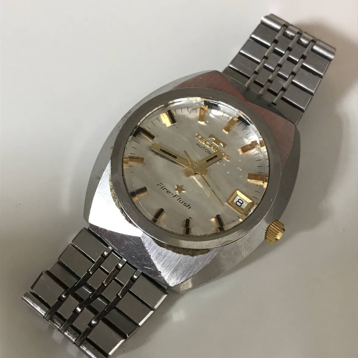 テクノス TECHNOS Fire-Flush 自動巻 腕時計 シルバー(その他)｜売買されたオークション情報、yahooの商品情報をアーカイブ公開 - オークファン（aucfan.com）
