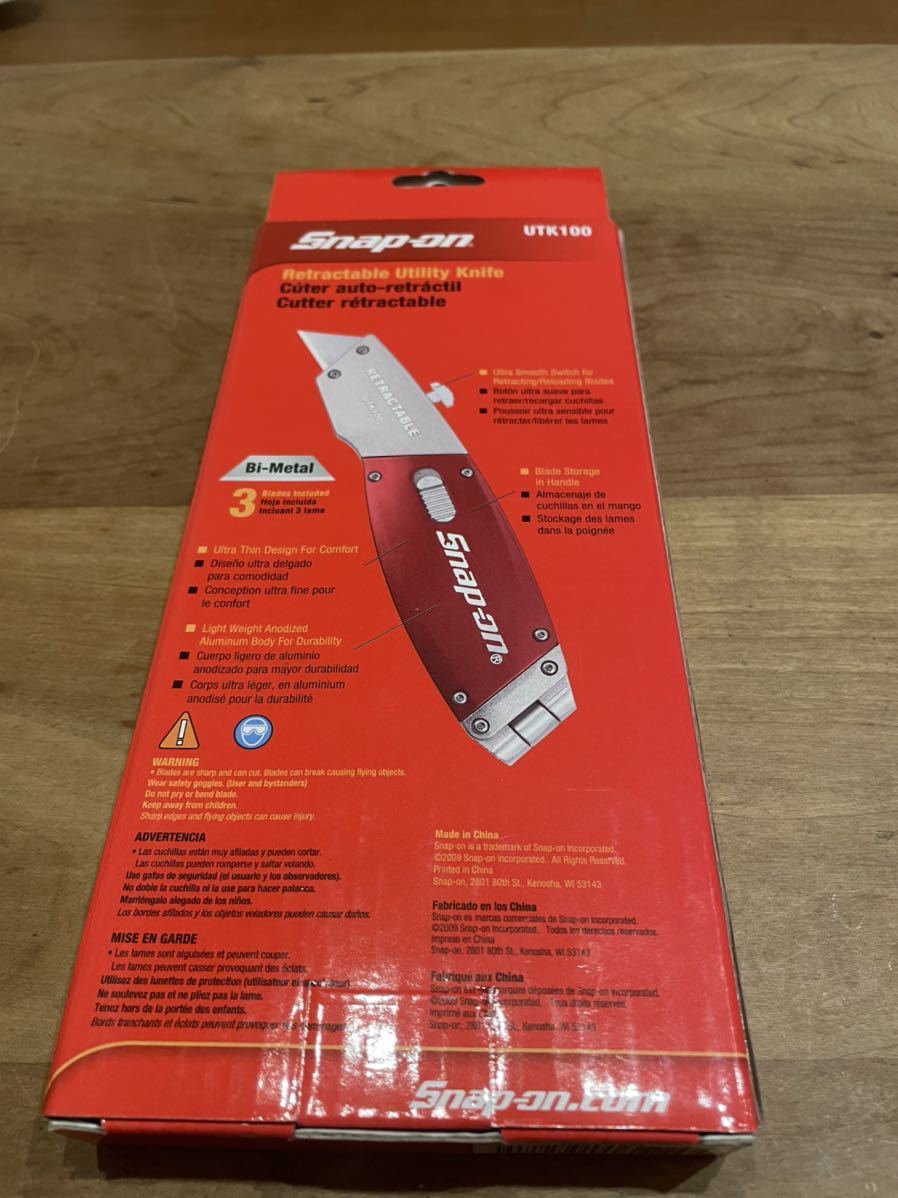 スナップオン snap-on リトラクタブルナイフ カッターナイフ UTK100 世田谷ベース(自動車関連グッズ)｜売買されたオークション情報 ...