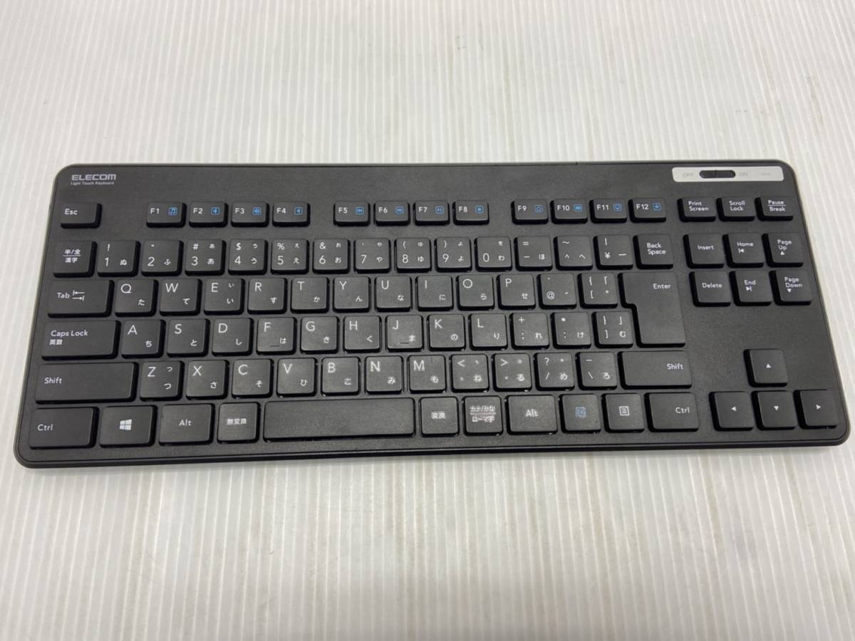 S62803 ELECOM エレコム キーボード ワイヤレス キーボード ブラック TK-FDM109MBK(USBキーボード)｜売買されたオークション情報、yahooの商品情報をアーカイブ ...