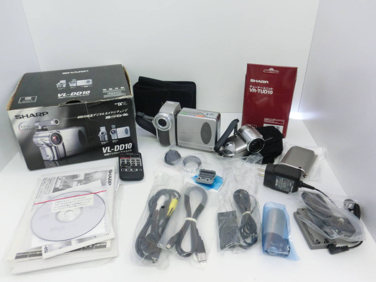 F0404-36 2519 1円スタート カメラレンズ シャープ SHARP VL-DD10 液晶デジタル ビデオカメラ 付属品付き(シャープ ...