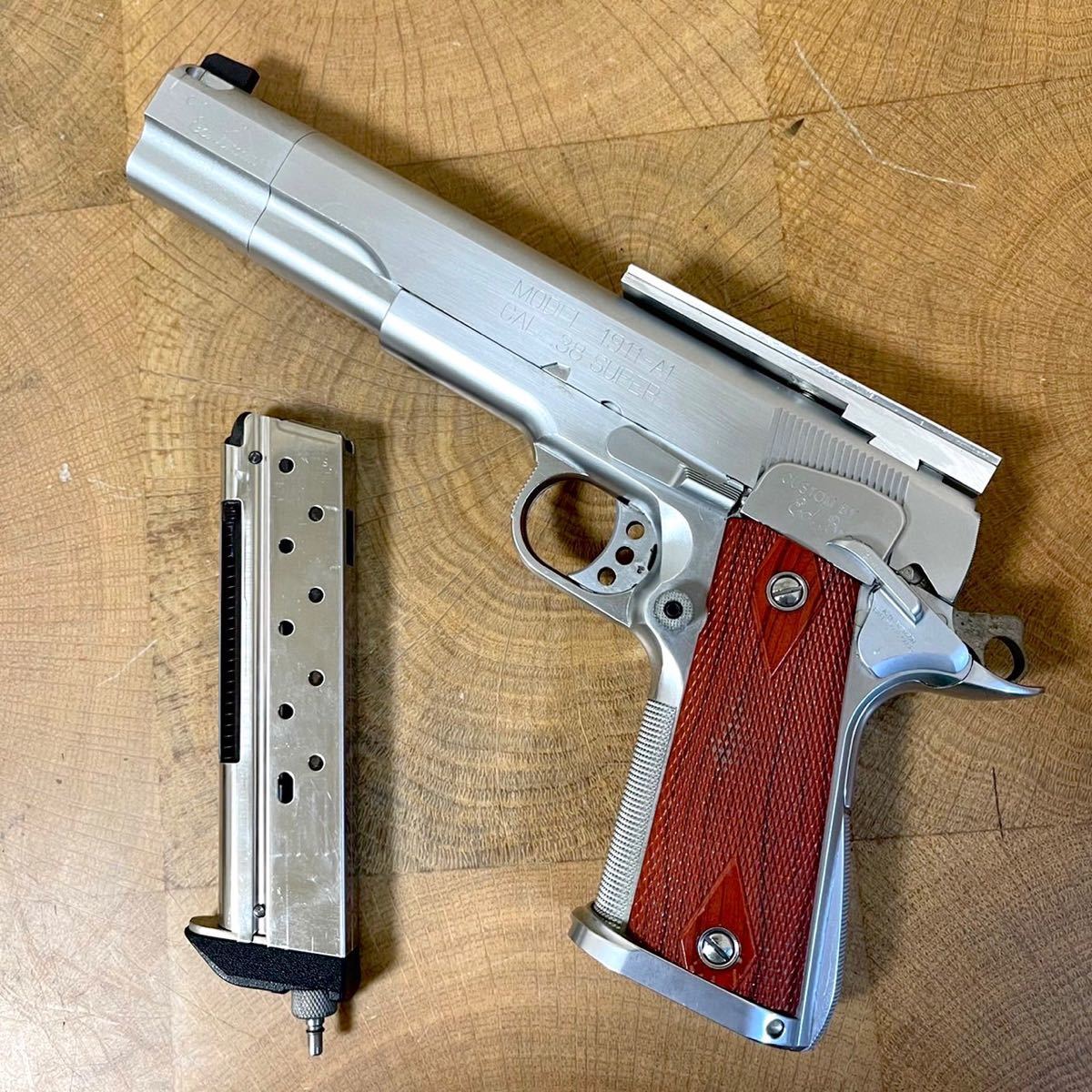 簡易 MGC ガスガン/エアガン COLT M1911-A1 MAXI COMP CUSTOM BY Ed.Brown/エド ブラウン ...