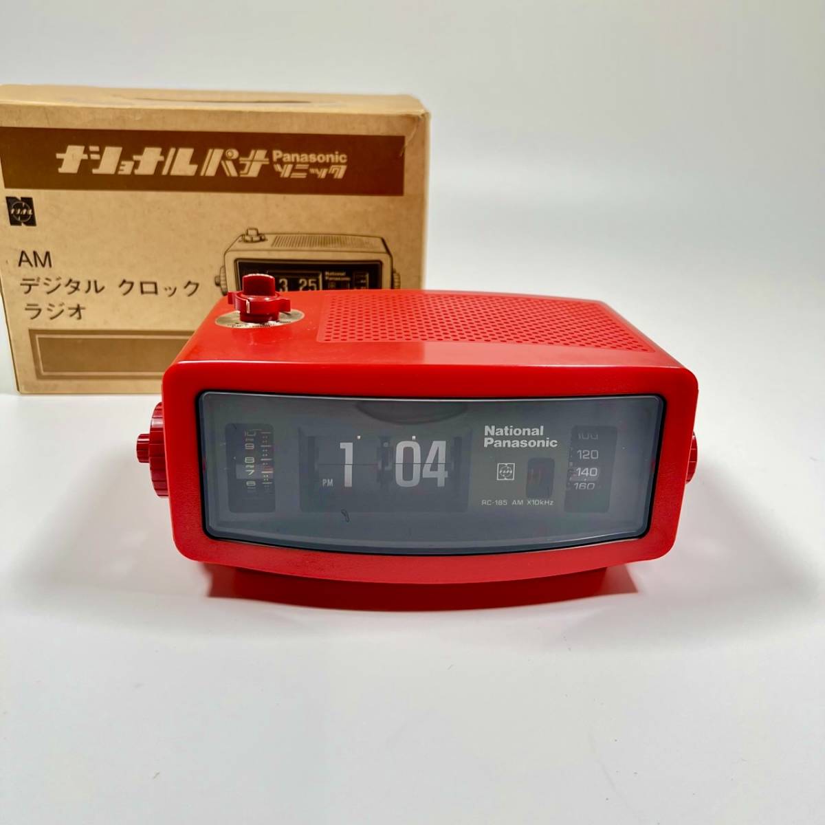 1円スタート National Panasonic ナショナル パナソニック パタパタ時計 昭和レトロ RC-185 ラジオアラーム み(目覚し時計)｜売買されたオークション情報、yahooの ...