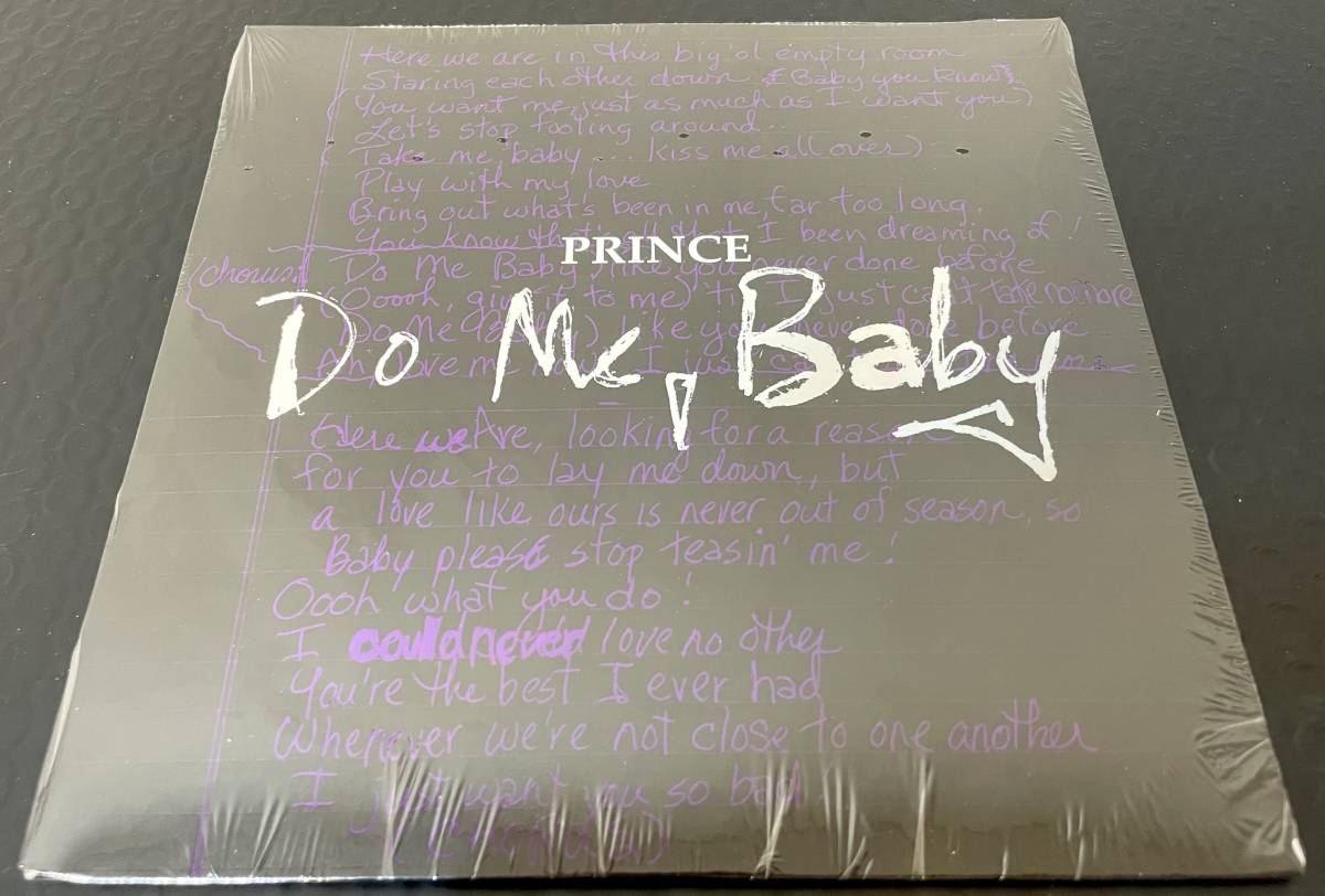 Prince - Do Me Baby DEMO 7インチシングルカラーレコード アナログ盤 オフィシャルストア限定シリアルナンバー入 ...