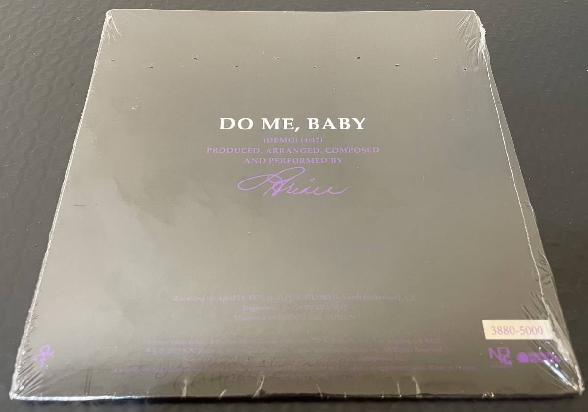 Prince - Do Me Baby DEMO 7インチシングルカラーレコード アナログ盤 オフィシャルストア限定シリアルナンバー入 ...