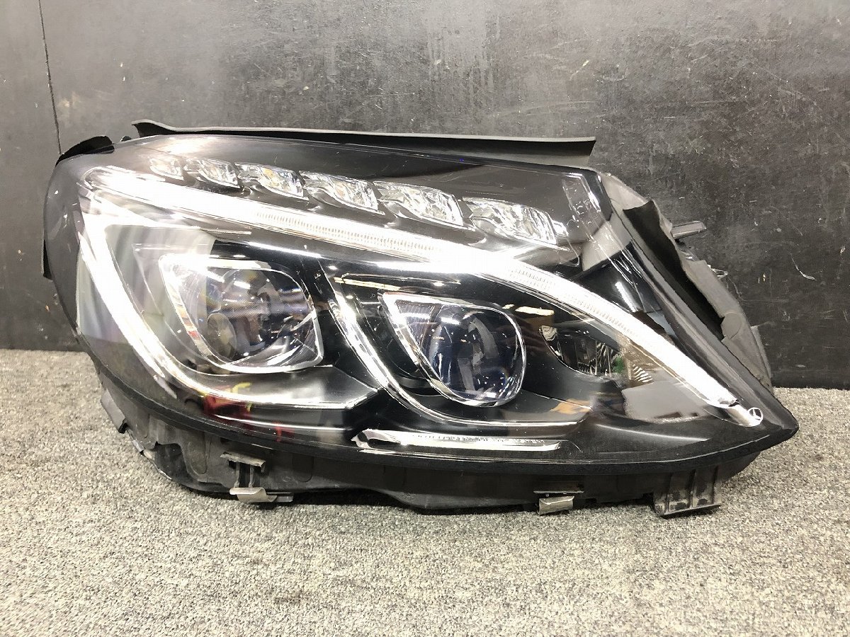 Mercedes Benz メルセデスベンツ Cクラス W205 純正 LED ヘッドライト ランプ 右 RH A2058260291 ...