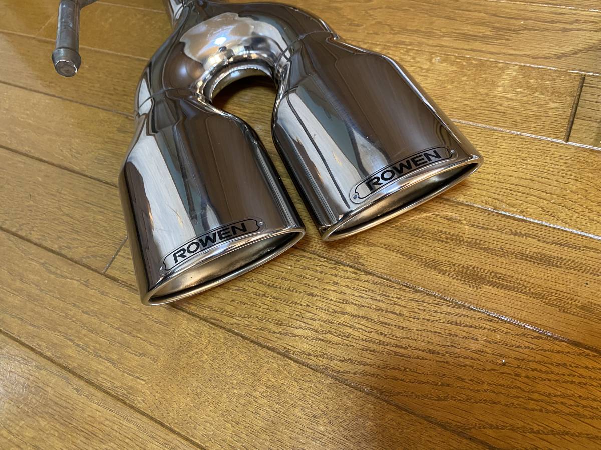 良品 日産 E52 エルグランド ROWEN リア エキゾースト マフラー テール 左右 ダブル出し 前期 後期 エアロ ストレート 2500cc(社外品)｜売買されたオークション情報 ...