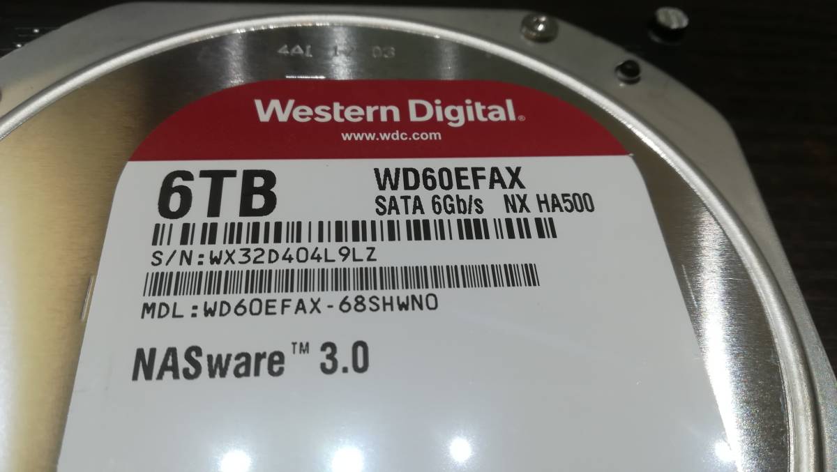 WD RED WD60EFAX ハードディスク 6TB 6000GB SATA 3.5インチ HDD/(2TB～)｜売買されたオークション情報 ...