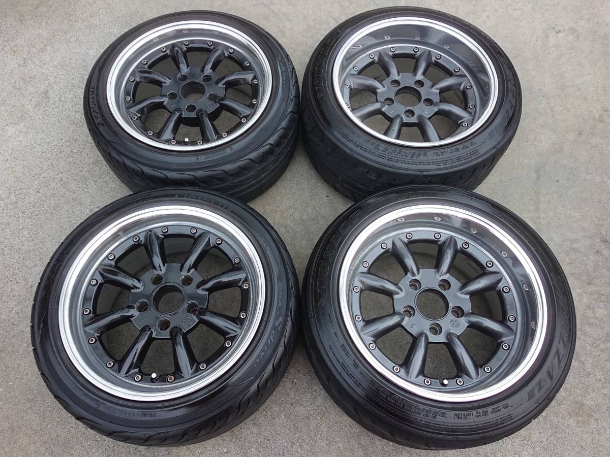 深リム SSR watanabe ワタナベ RS Eight RS-8 16インチ 9J/9.5J OFF+27/+20 5H PCD114 ...