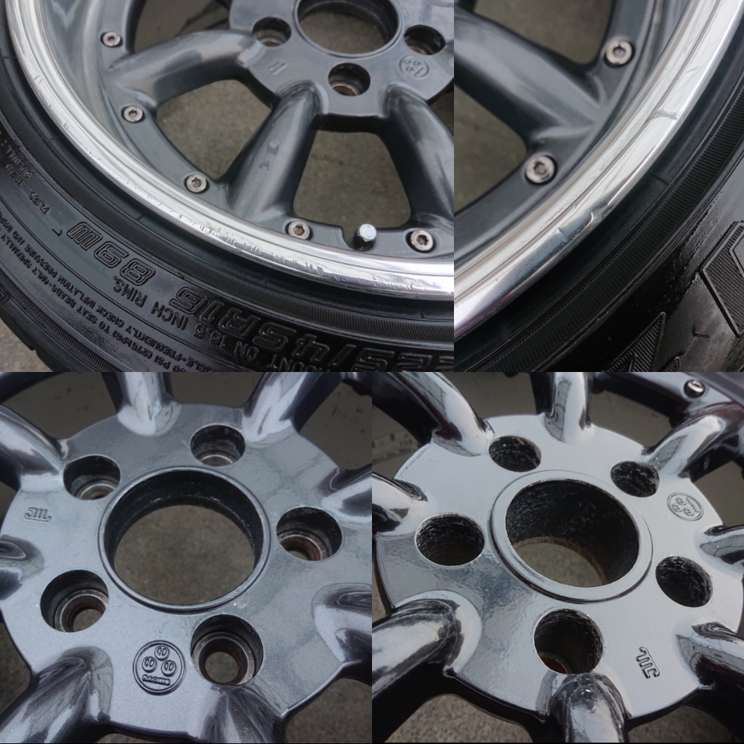 深リム SSR watanabe ワタナベ RS Eight RS-8 16インチ 9J/9.5J OFF+27/+20 5H PCD114 ...