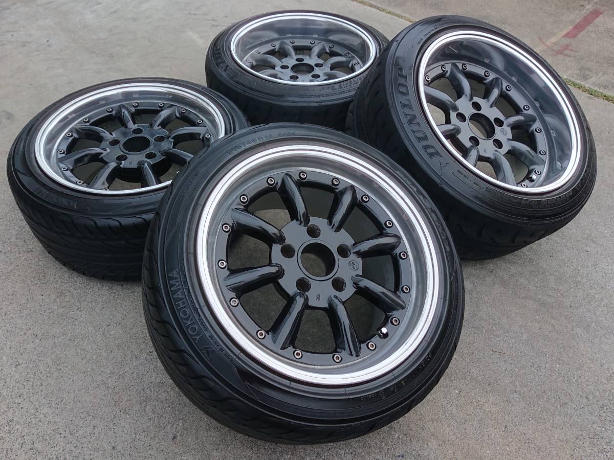 深リム SSR watanabe ワタナベ RS Eight RS-8 16インチ 9J/9.5J OFF+27/+20 5H PCD114 ...