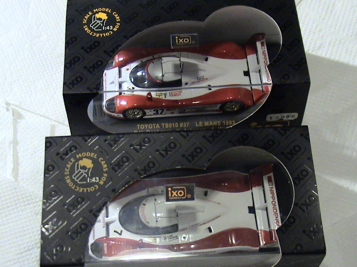 ixo 1/43 TOYOTA TS010 ル マン 1993 ZENT #37 ＆ ixo 1/43 トヨタ TS010 Tom s #7 ...