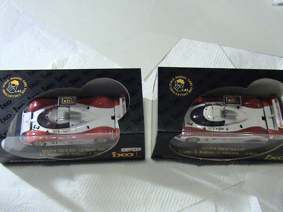 ixo 1/43 TOYOTA TS010 ル マン 1993 ZENT #37 ＆ ixo 1/43 トヨタ TS010 Tom s #7 ...