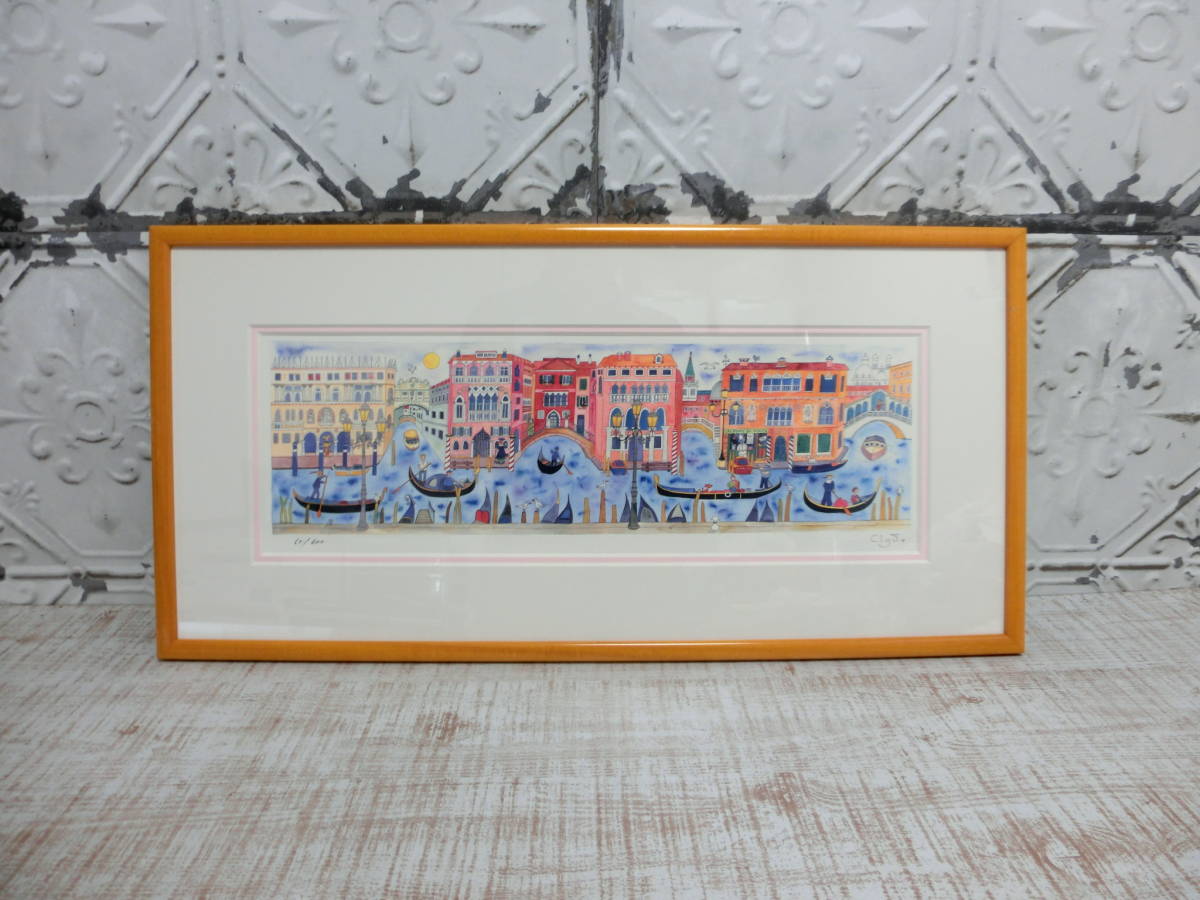 c162 Clyv クリーブ ベニス 版画 ダイヤモンドスクリーニング 限定600(シルクスクリーン)｜売買されたオークション情報、yahooの商品情報をアーカイブ公開 - オークファン ...