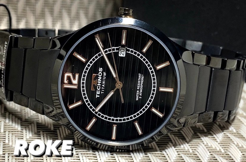 2022新作 テクノス TECHNOS 正規品 腕時計 オールチタン製 ビジネスウォッチ 日本製クオーツ カレンダー ブラック ピンクゴールド(テクノス)｜売買されたオークション情報 ...