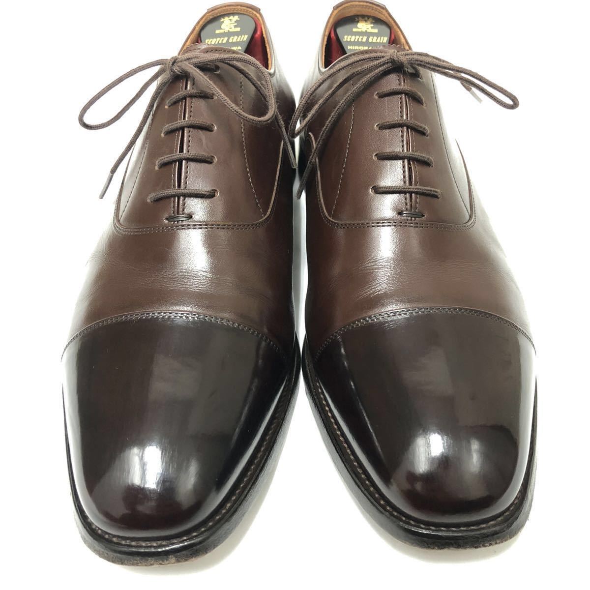 スコッチグレイン/SCOTCH GRAIN/アシュランス/ストレートチップ/26.5cm/濃茶/ビジネスシューズ/革靴(26.5cm)｜売買さ ...