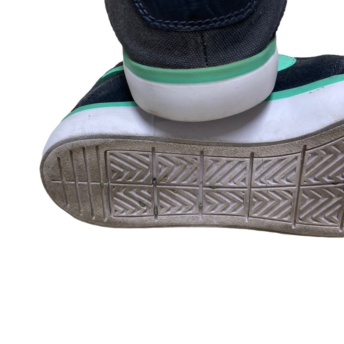 Y'119 NIKE ナイキ SUKETO 2 スケートボードシューズ スニーカー メンズ US7.5 25.5cm ブラック 黄緑 スエード ...