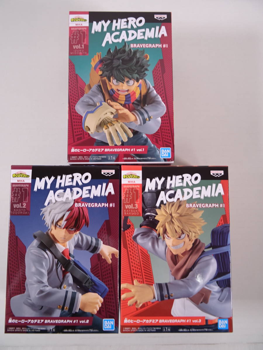 06/T923 プライズ 僕のヒーローアカデミア BRAVEGRAPH #1 vol.1 vol.2 vol.3 3種セット 緑谷出久 轟焦凍 爆豪勝己(コミック、アニメ)｜売買された ...