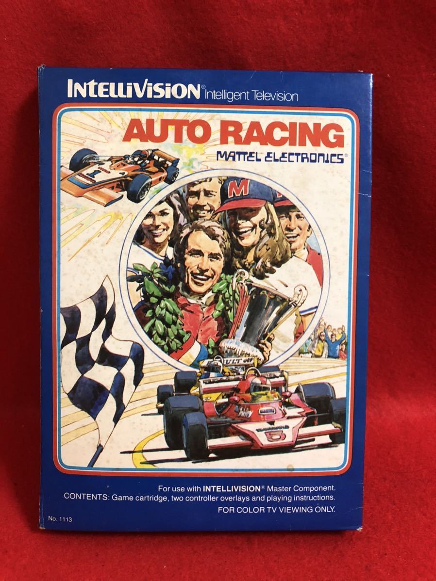 昭和レトロ BANDAI/バンダイ Intellivision/インテレビジョン ゲームソフト AUTO RACING 動作未確認/ 現状品 ...