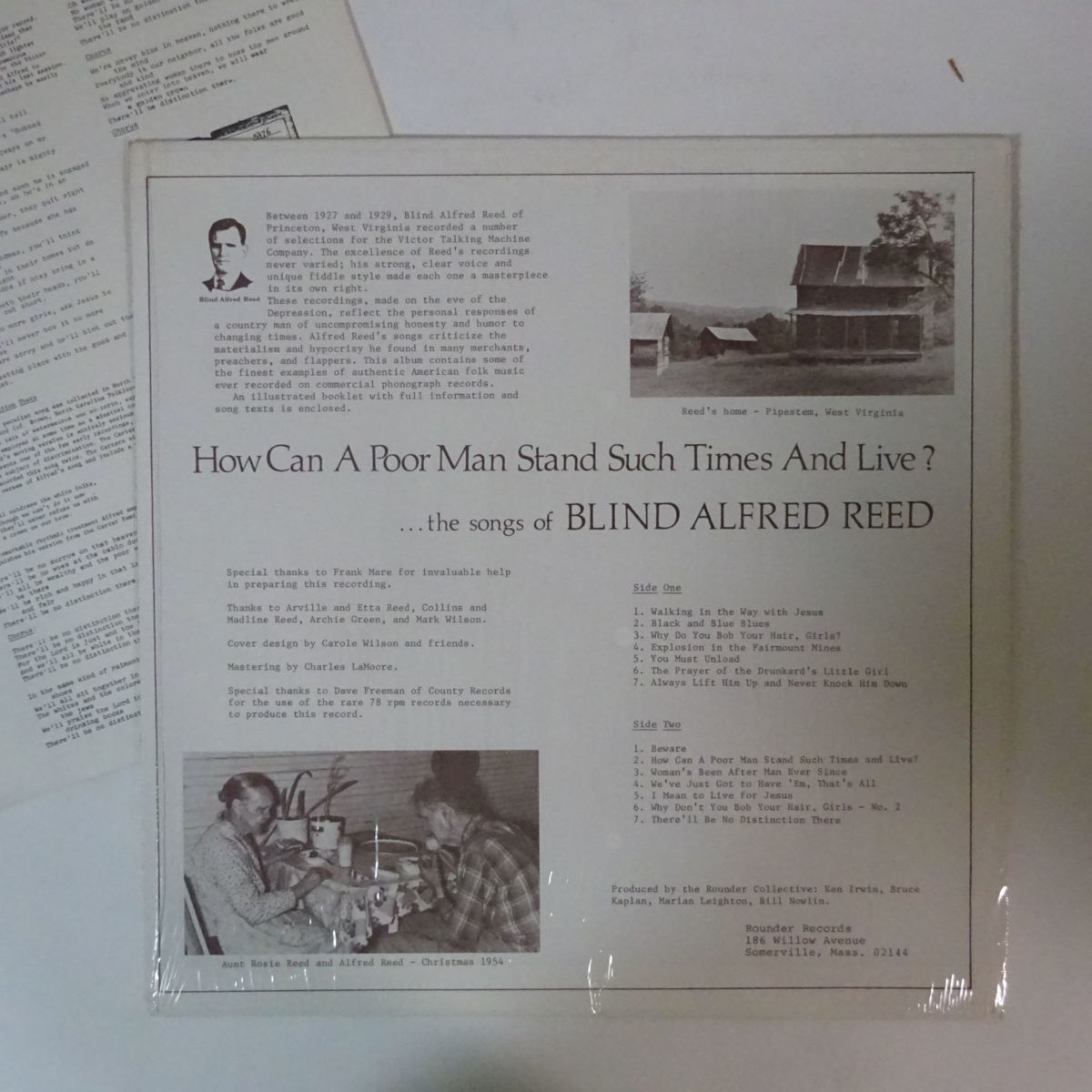 13067889; USori/シュリンク/ Blind Alfred Reed/ How Can A Poor Man Stand Such ...