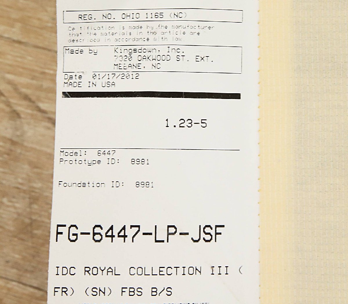 082703K 大塚 キングスダウン KINGSDOWN ベット マットレス付 セミダブル FG-6447-LP-JSF FG-6442-PT1-JSF(マットレス付き)｜売買された ...