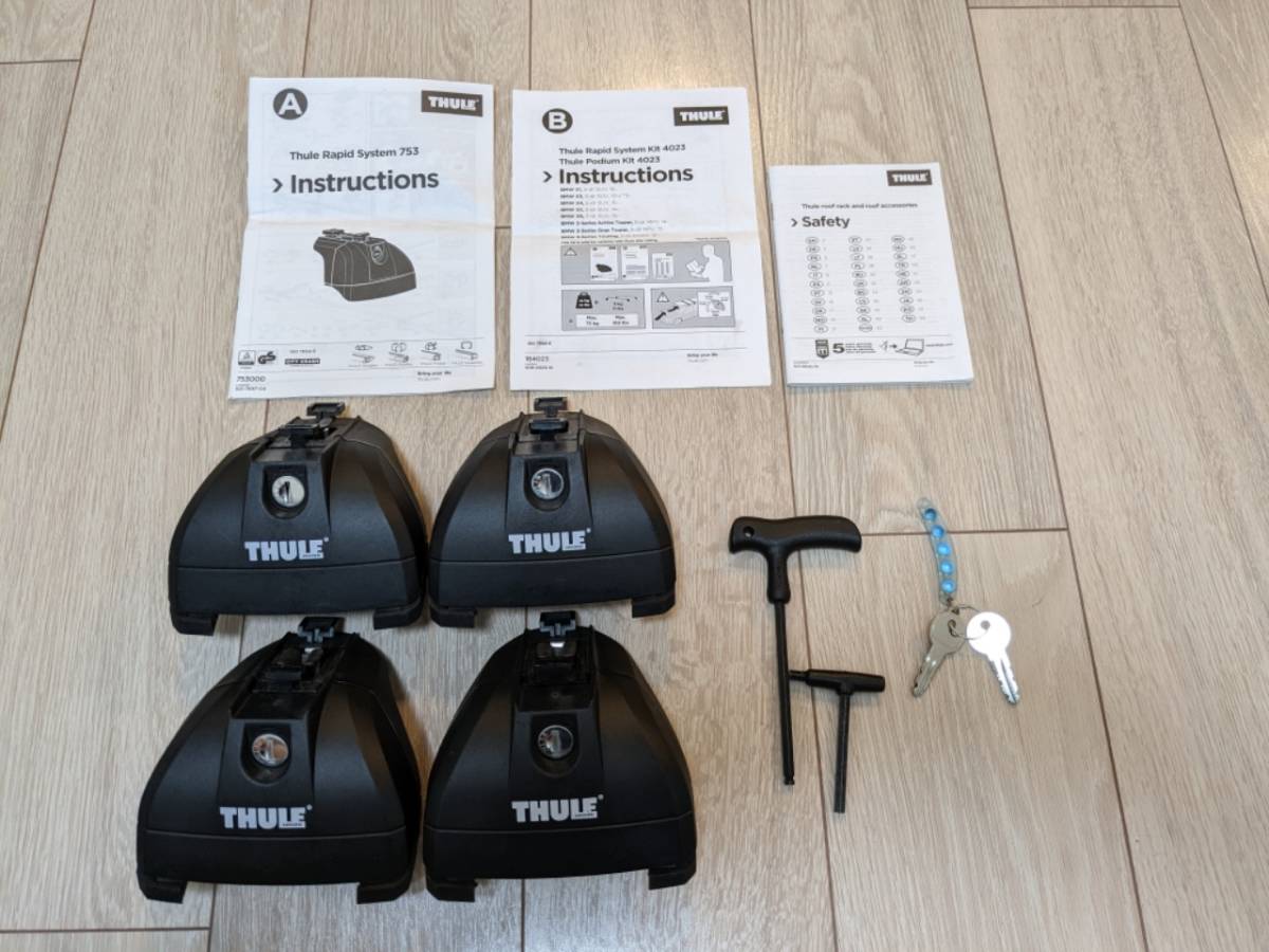 Thule スーリー Rapid System753 ラピッドシステム753 ＆車種別取付キット4023 BMW用(キャリアベース)｜売買され ...