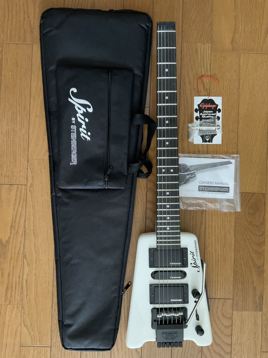 STEINBERGER スタインバーガー SPIRIT GT-PRO Deluxe ヘッドレスギター ソフトケース付き Epiphone ...
