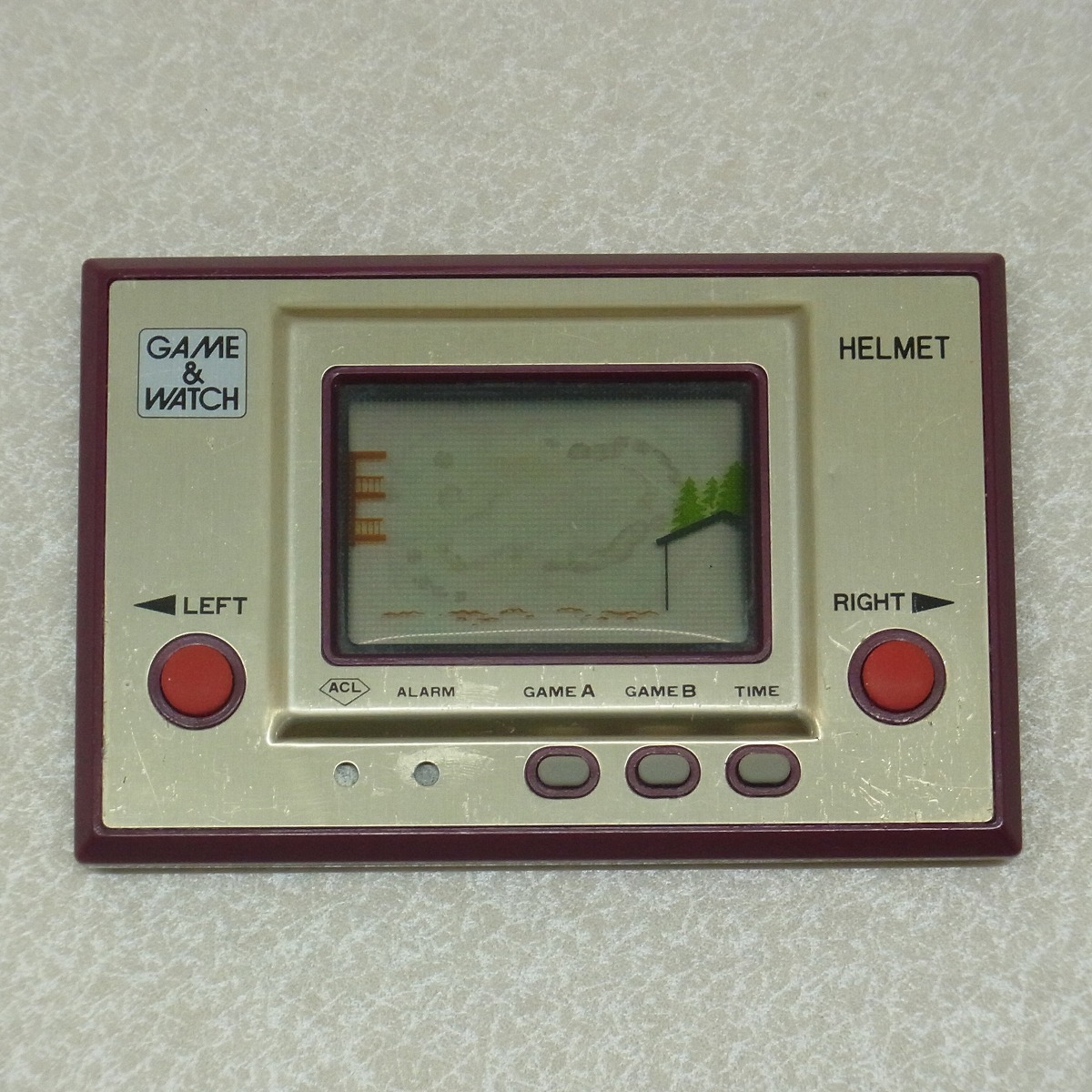 電子LSI ゲーム&ウオッチ ヘルメット HELMET CN-07 GAME&WATCH 任天堂 NINTENDO 動確済 難あり GM ...