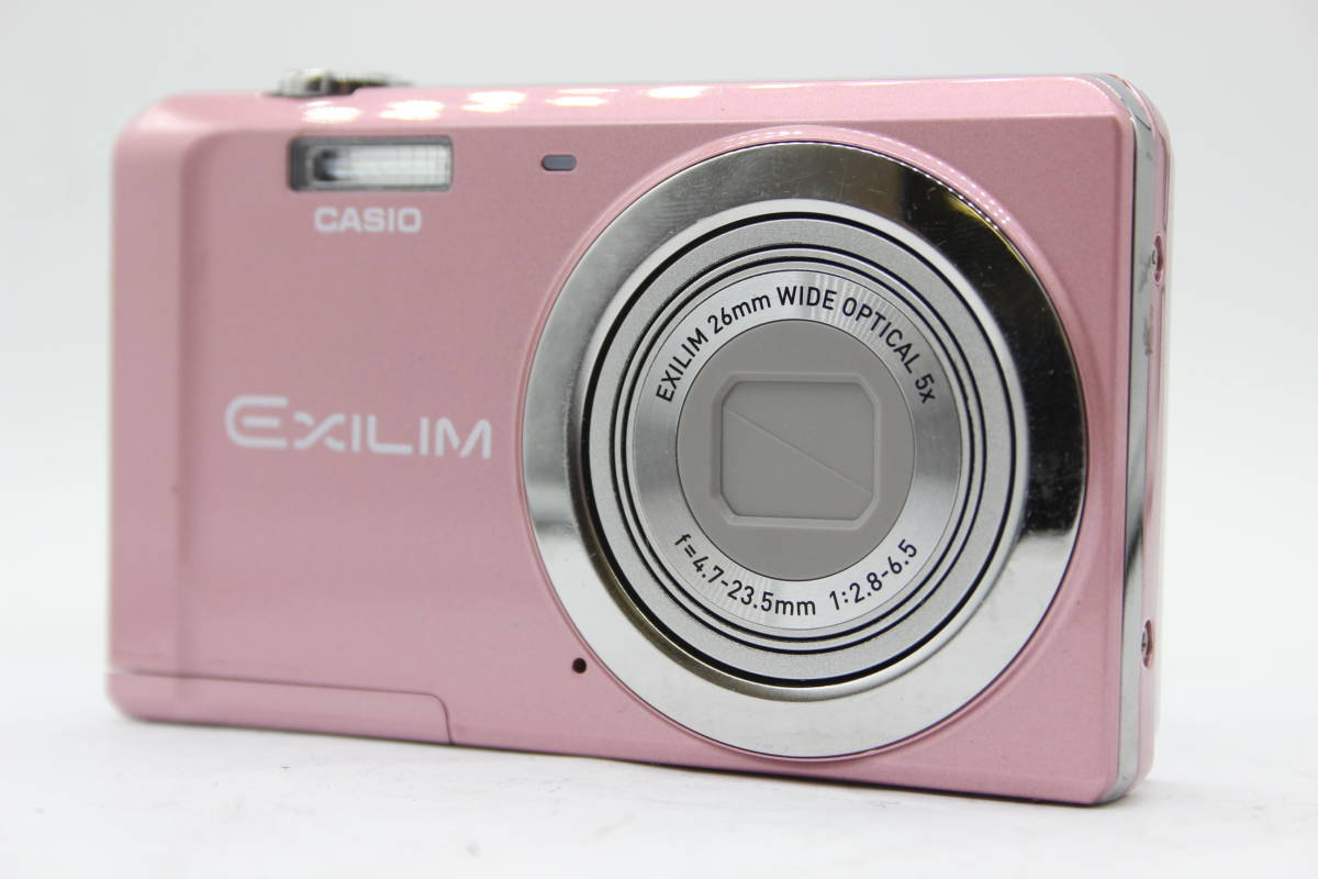 良品 カシオ Casio Exilim EX-ZS5 ピンク 26mm Wide Optical 5x バッテリー付き コンパクトデジタル ...