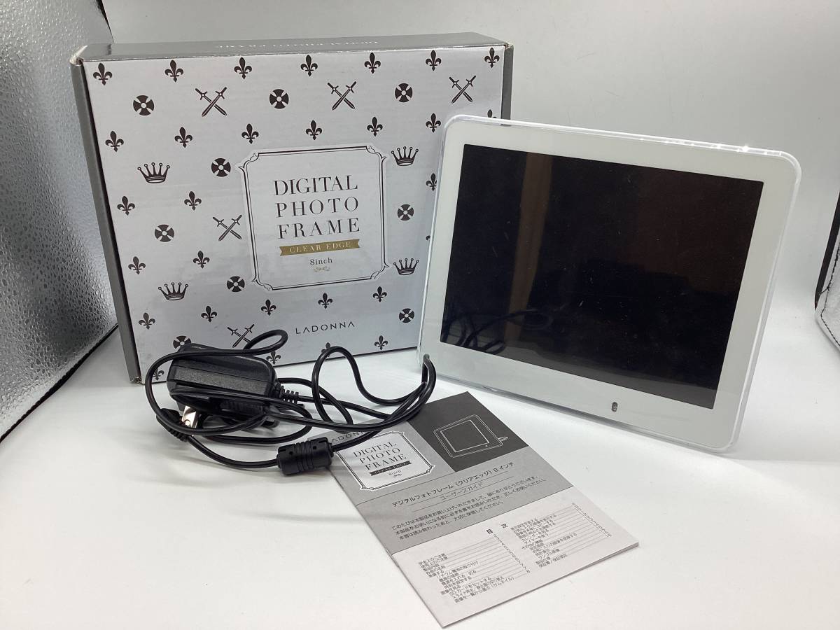 2496 LADONNA デジタルフォトフレーム 8インチ DP18-80 白 シュガーホワイト ラドンナ(デジタルフォトフレーム)｜売買されたオークション情報、yahooの商品情報を ...
