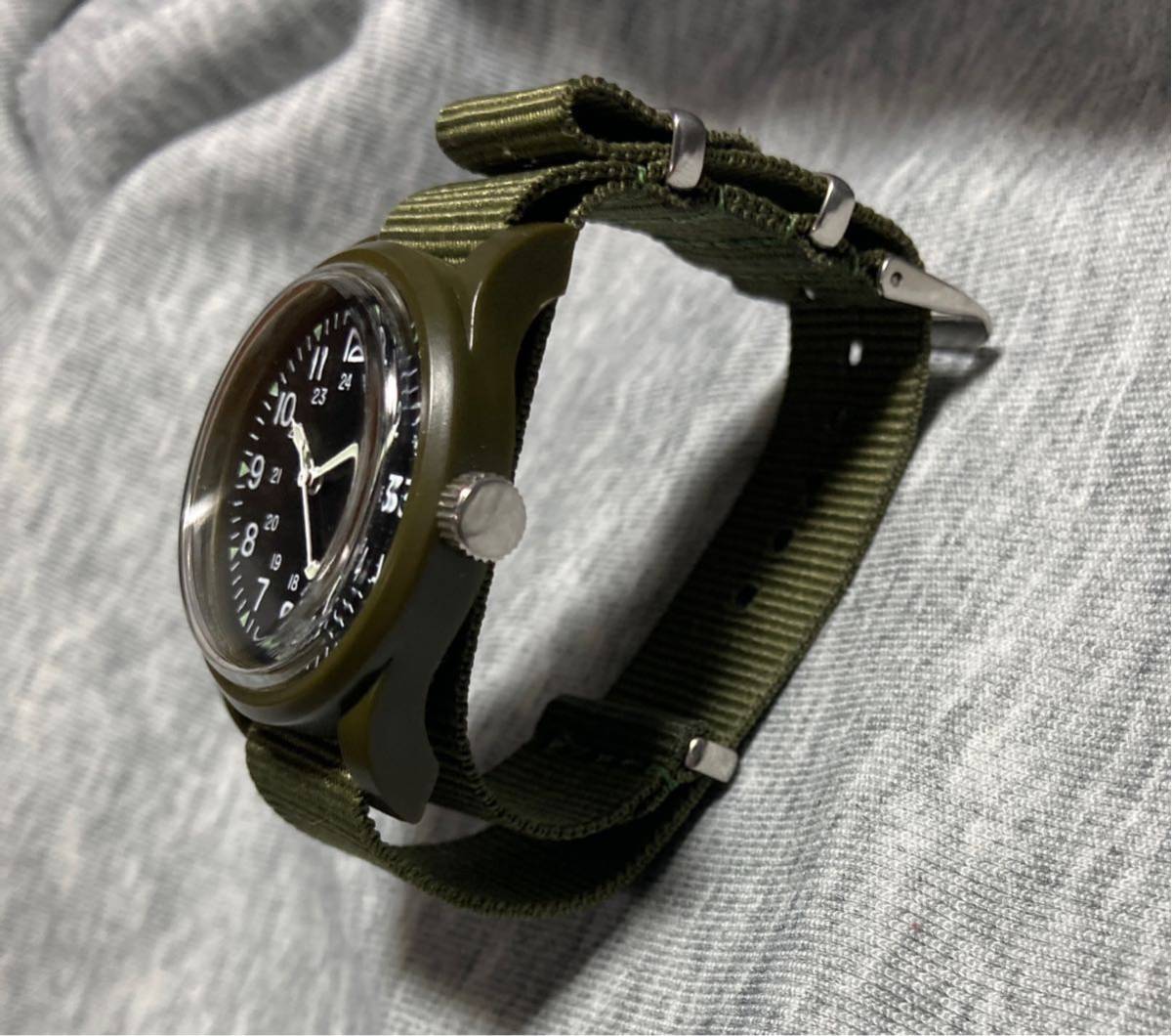 ミリタリーウォッチ 腕時計 MIL-W-46374 レプリカ TIMEX Hamiltonファン向け セイコー製クォーツ採用(3針（時、分、秒 ...