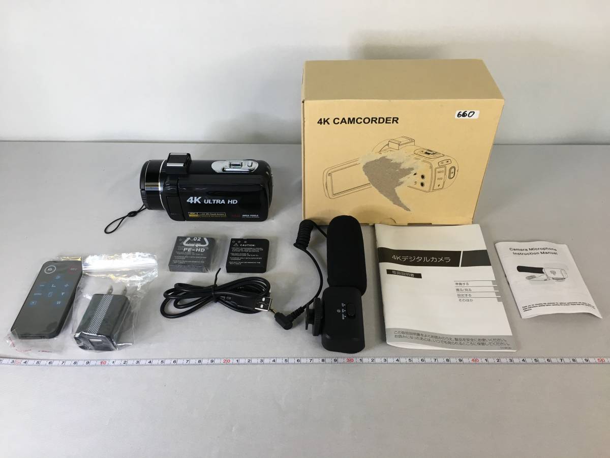 H660 4K ビデオカメラ 30MP ビデオカメラ ウルトラHD バッテリー付(その他)｜売買されたオークション情報、yahooの商品情報を ...