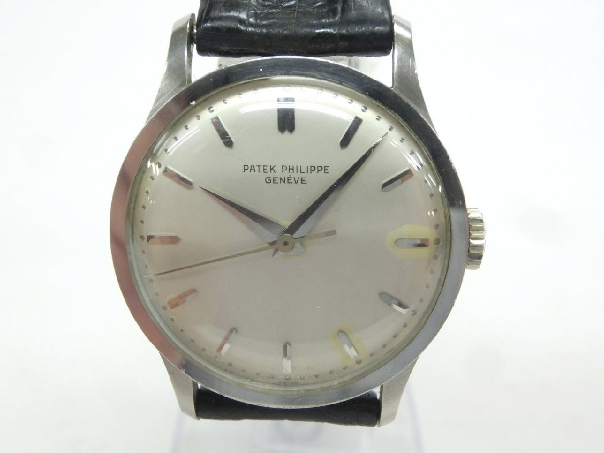 N-3217 1円 PATEK PHILIPPE パテック フィリップ カラトラバ 27SC 18K 尾錠 750刻印 総重量約53g 腕時計 ...